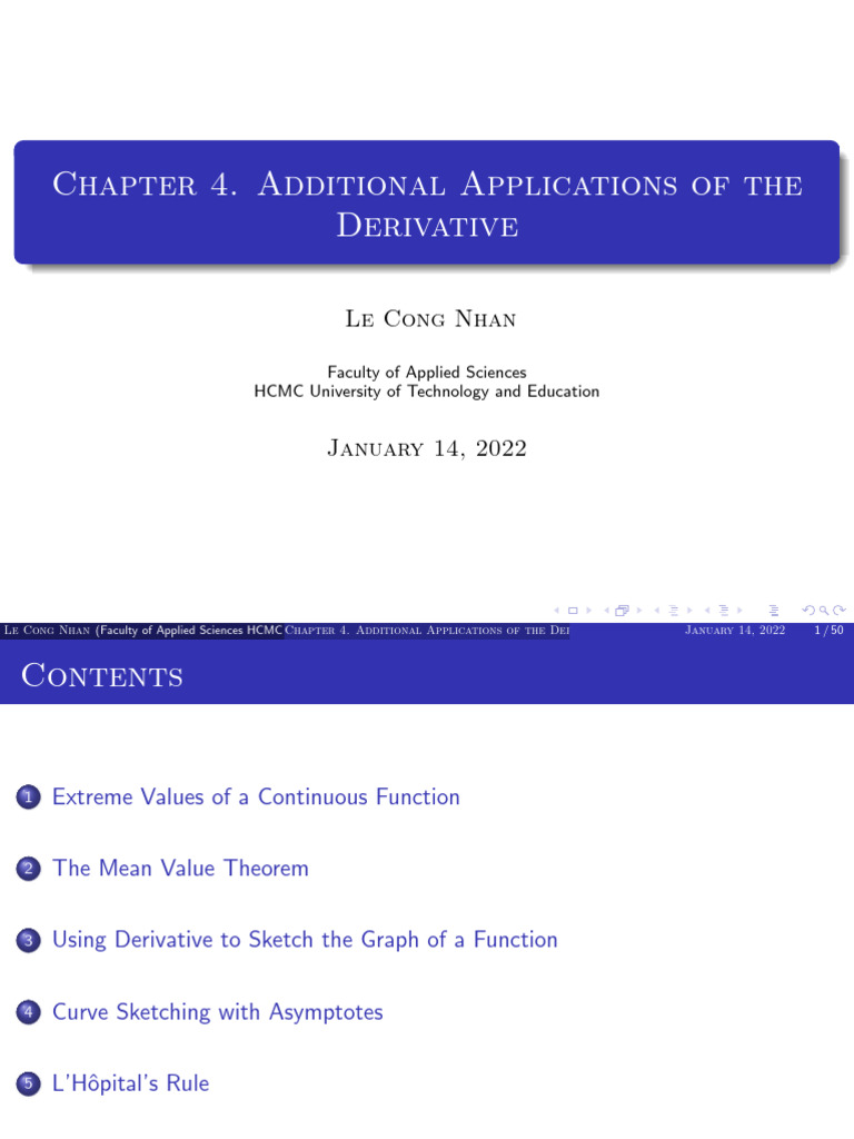 Lecture Note On Chapter 4 | PDF | Applied Mathematics | Mathematical Concepts