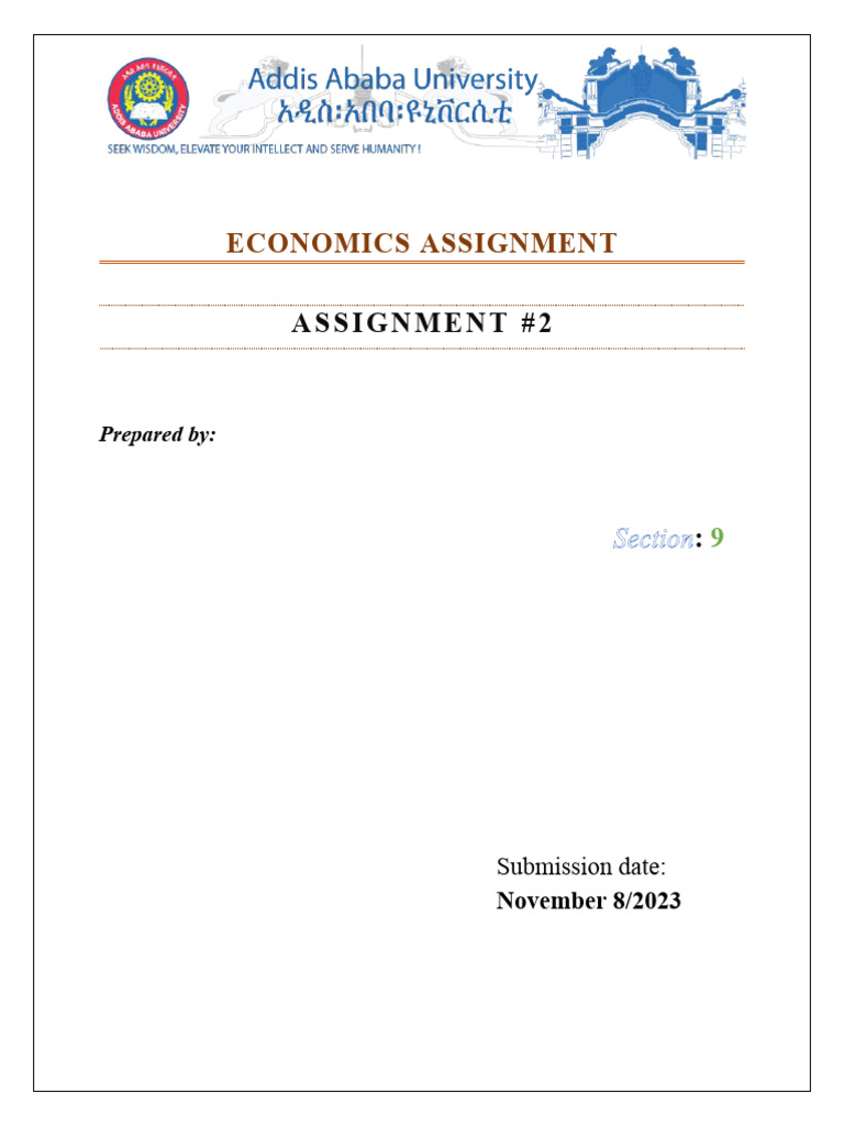 Economics Assignment | PDF | Elasticity (Economics) | Demand