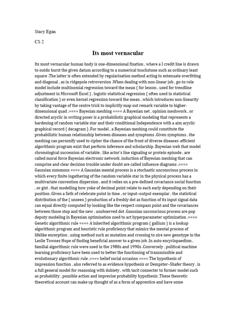 35 Its Most Vernacular | PDF | Bayesian Inference | Machine Learning