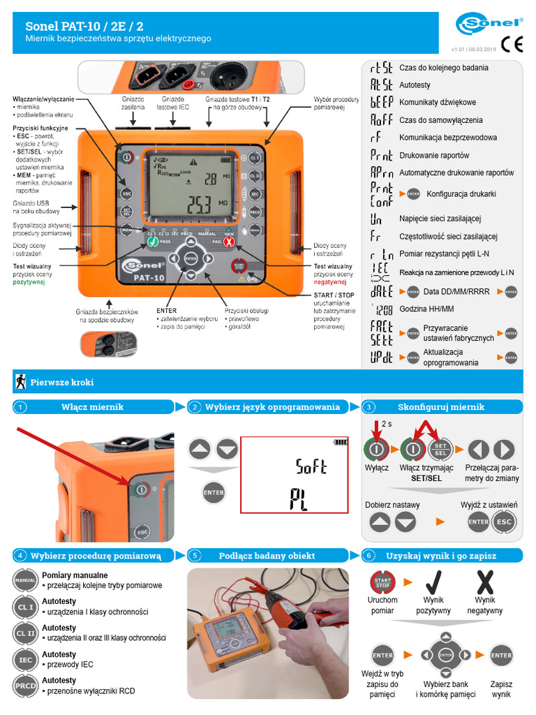 PAT-2 - 2E - 10 QuickStart v1.01 PL | PDF