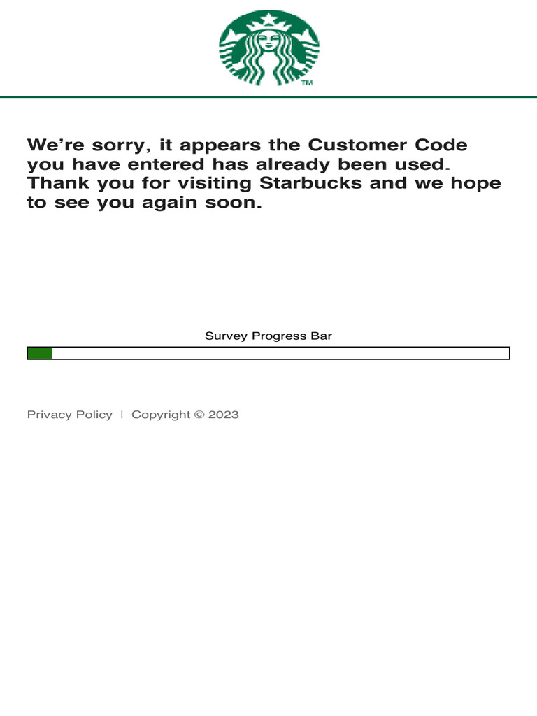 Starbucks Customer Voice | PDF