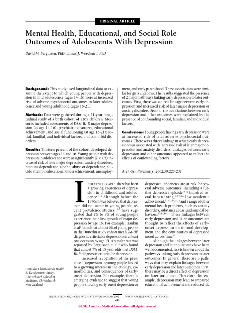 Mental Health | PDF | Mental Disorder | Major Depressive Disorder