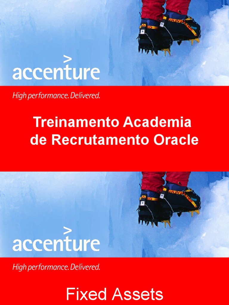 Accenture - Academia Oracle - FA | PDF | Depreciação | Calendário