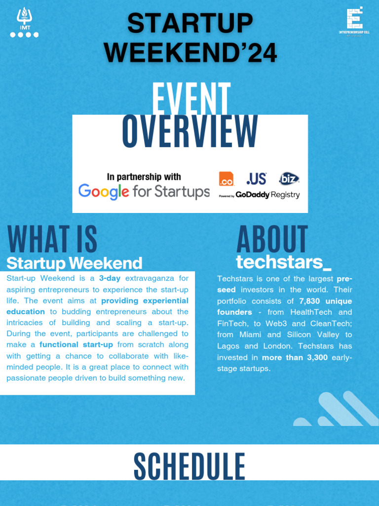 Techstars Start Up Weekend | PDF