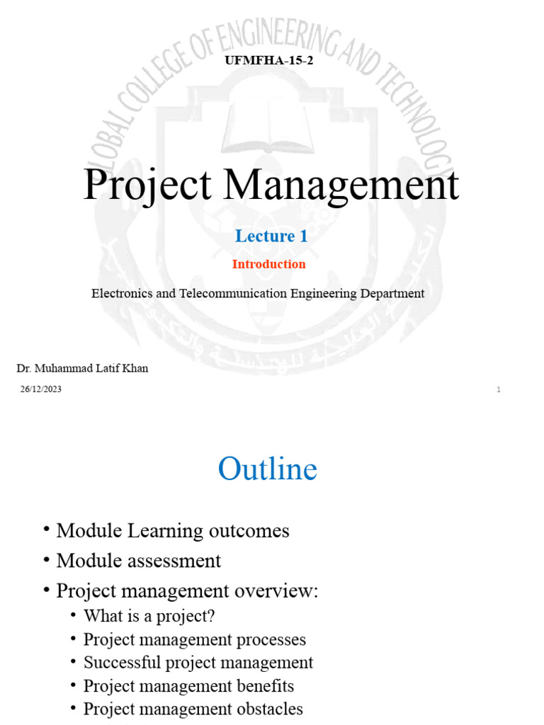 LEC 1 - Introduction (3) 2 | PDF | Project Management | Cognition