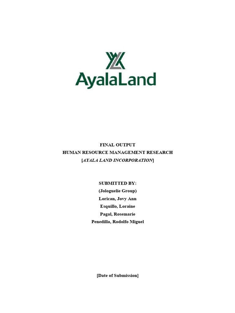 MGT203 Final-Output HRM-Research | PDF | Human Resource Management ...