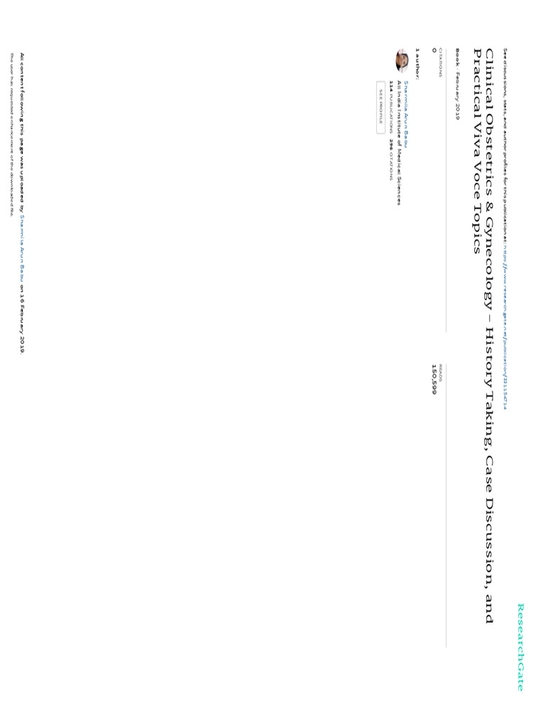 Clinical Obstetrics Gynecology Cover | PDF