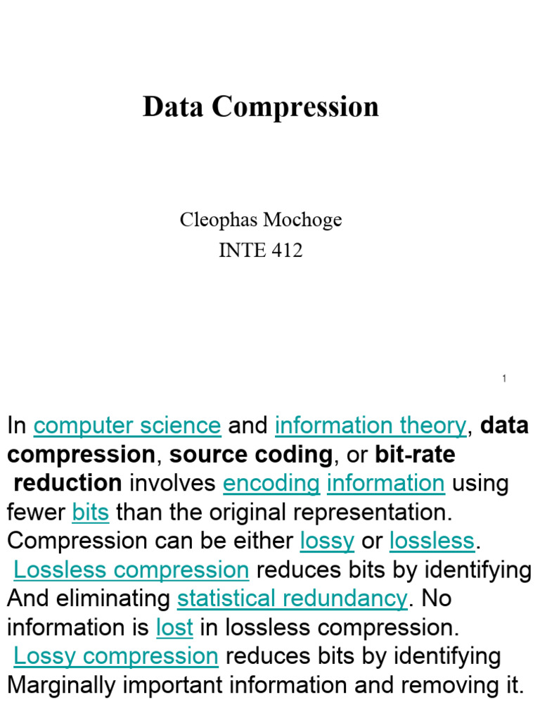 Data Compression | PDF | Data Compression | Code Data Compression | PDF | Data Compression | Code