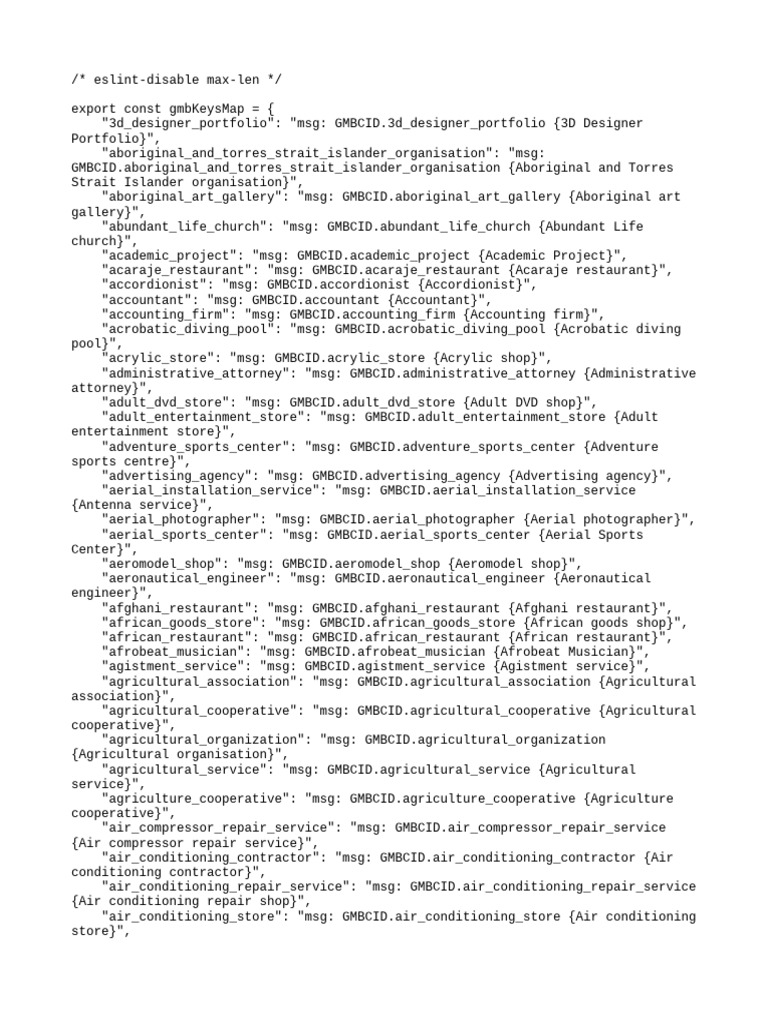 GMB Key List | PDF | Business | Computers