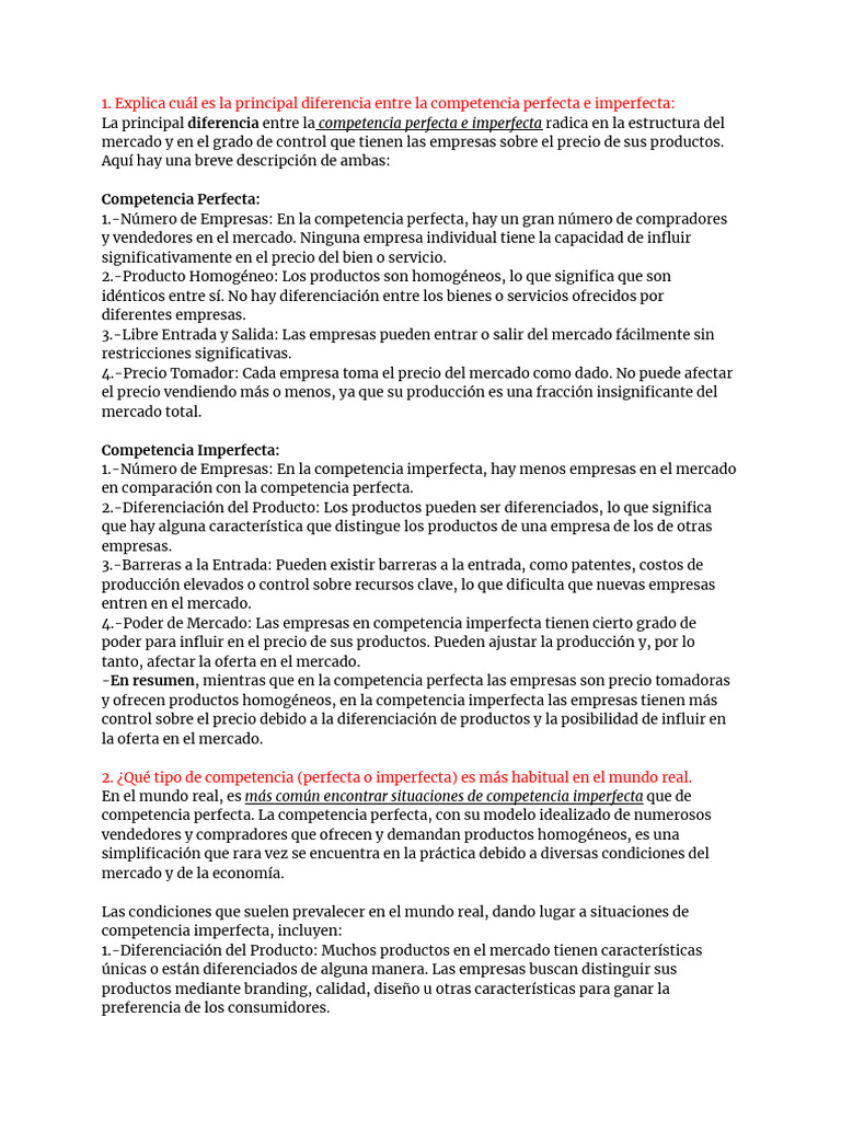 Anas Malki Raihani - CE 2.2 y 6.1. Competencia Perfecta Vs Competencia ...