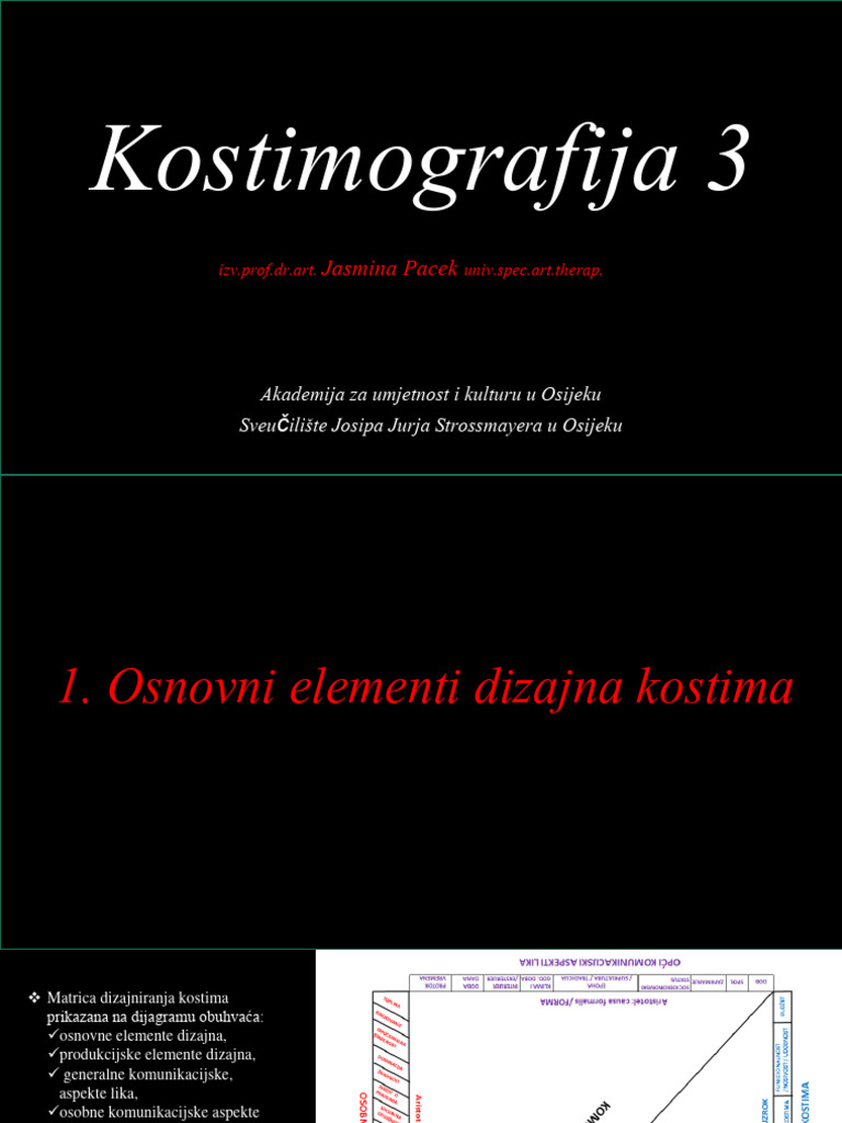 Pacek. Kostimografija 3. Final | PDF