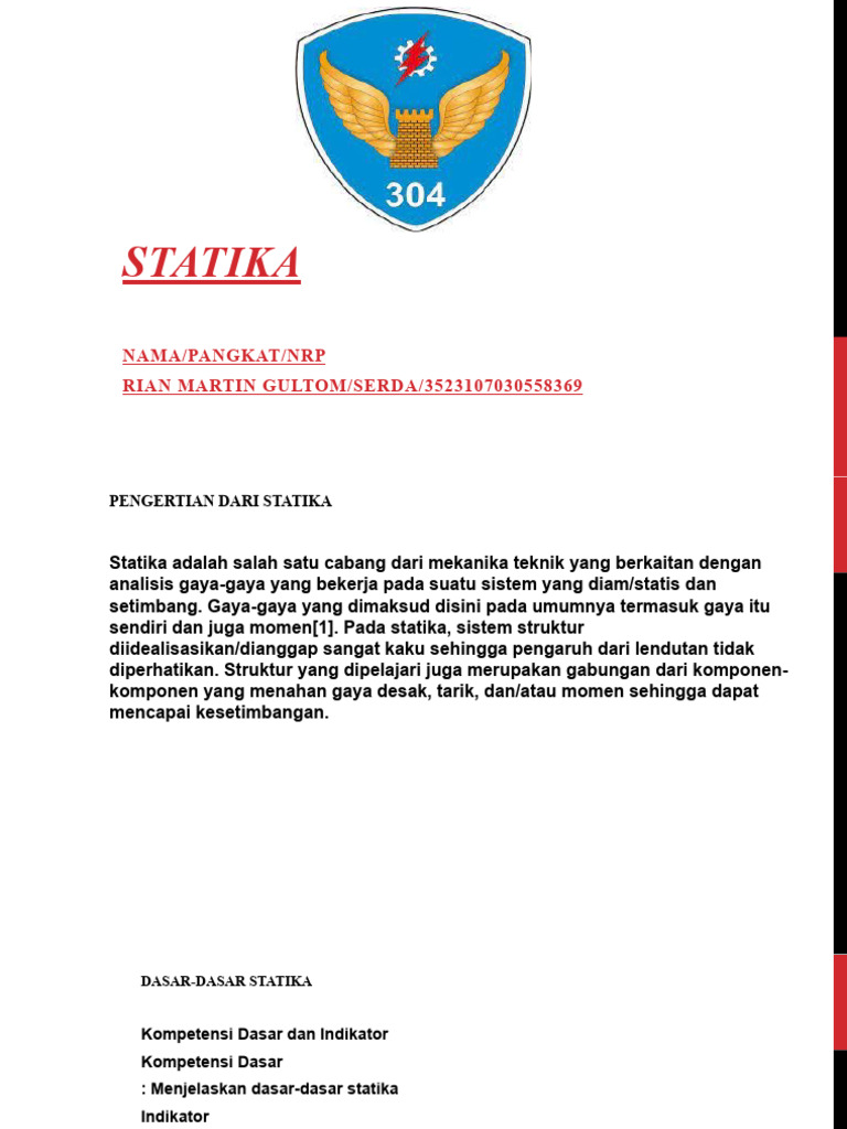Makalah Statika | PDF