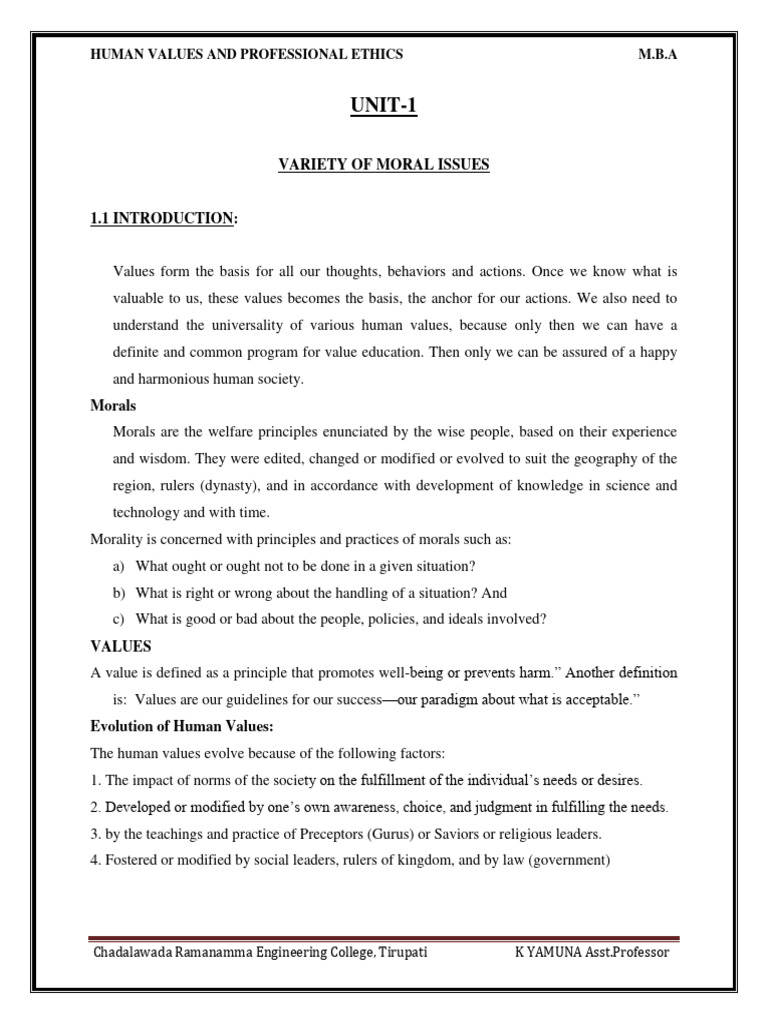 Uhvpe-Unit 1 | PDF
