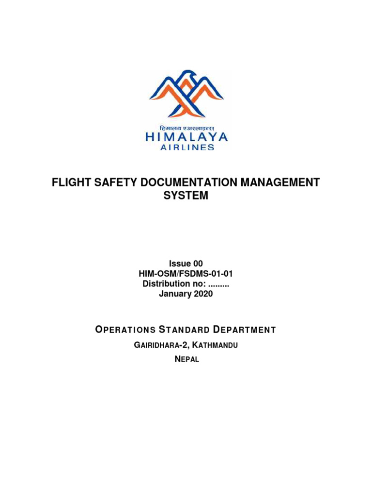 FSDMS Sec 0 Flight Safety Documentation Management System | PDF
