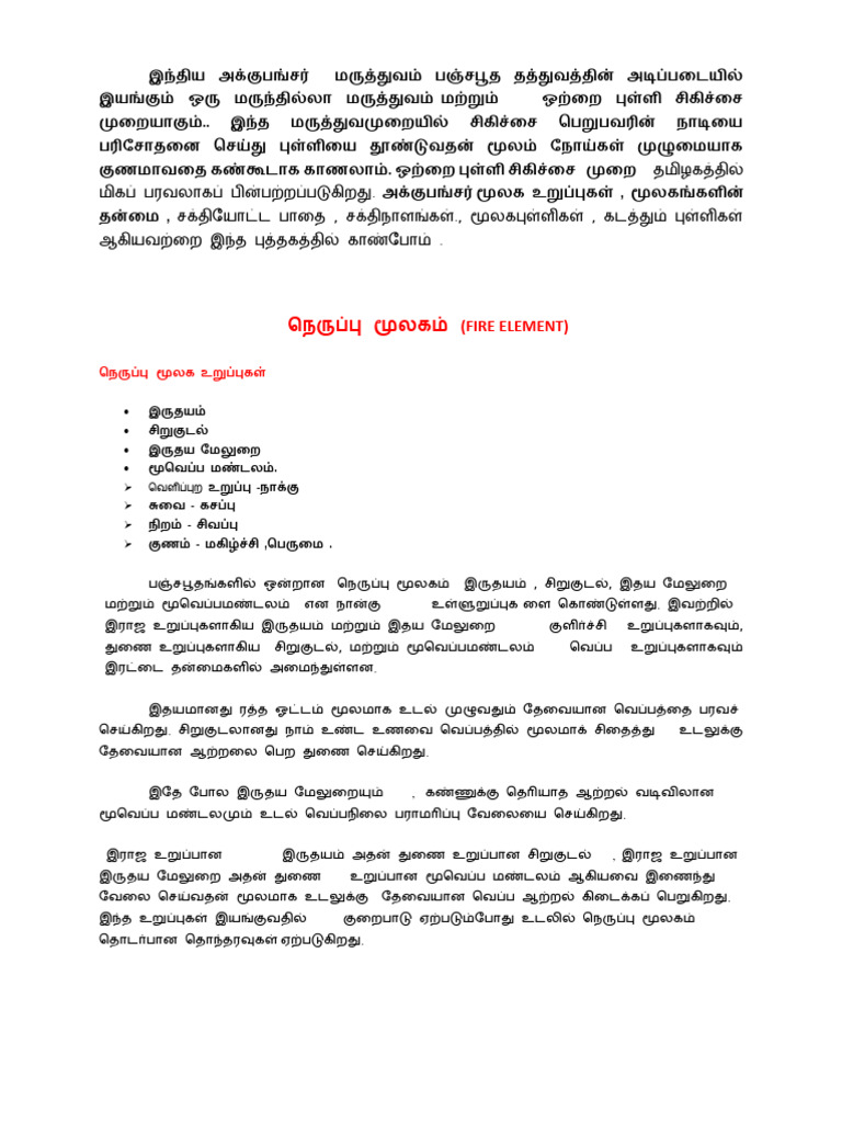 Panch Bootham Points | PDF