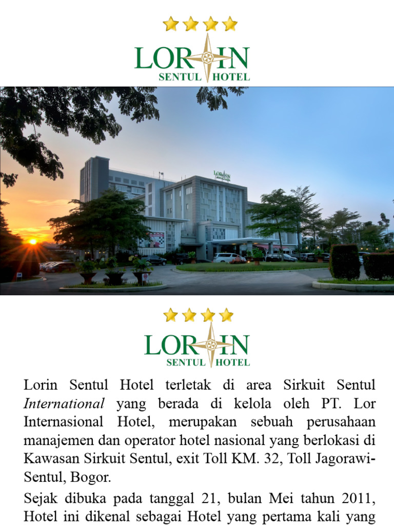Lorin Sentul: Hotel di Sirkuit | PDF