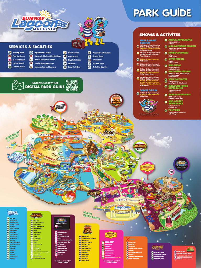 Sunway Lagoon Park Map | PDF