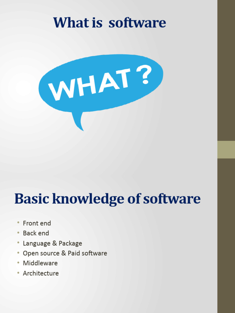 Software Overview | PDF