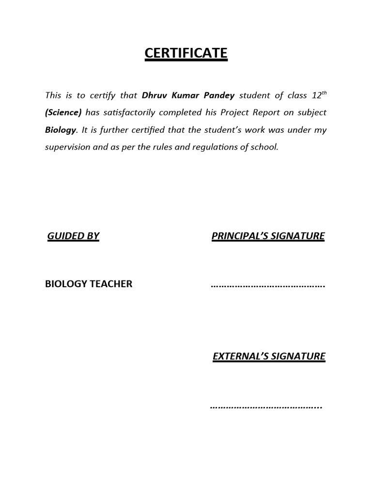Dhruv Certificate | PDF