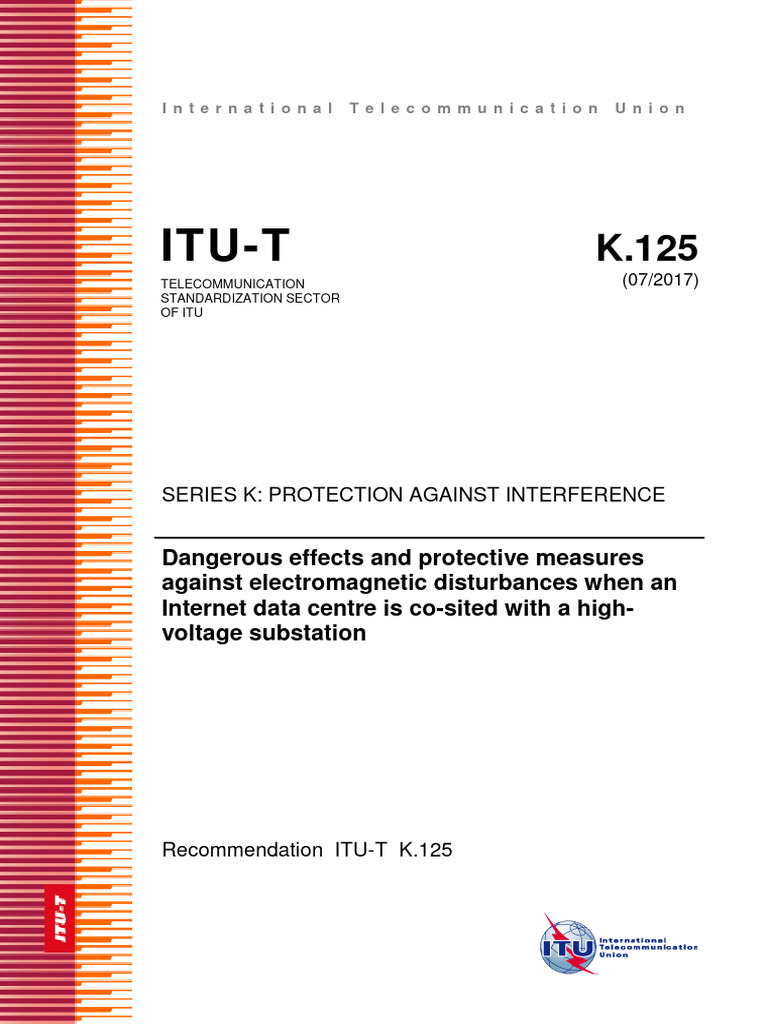T Rec K.125 2017 | PDF | Itu T | High Voltage