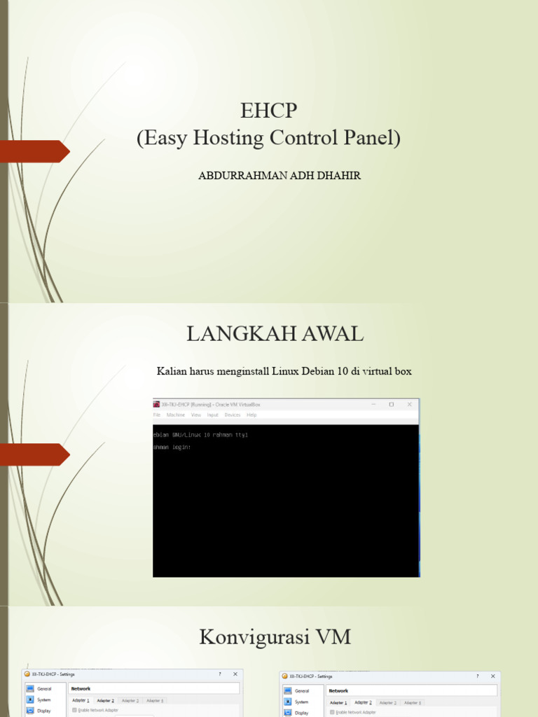 Configurasi EHCP Debian 10 | PDF | Sains & Matematika | Komputer