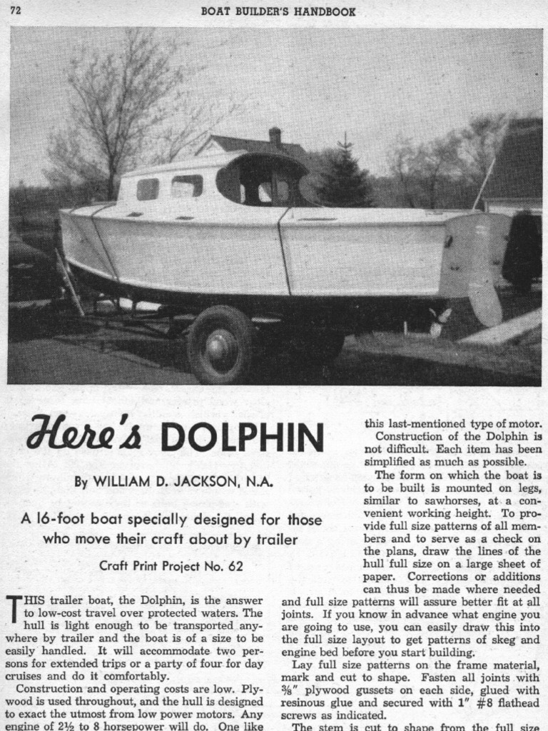 Dolphin | PDF | Boats | Hull (Watercraft)