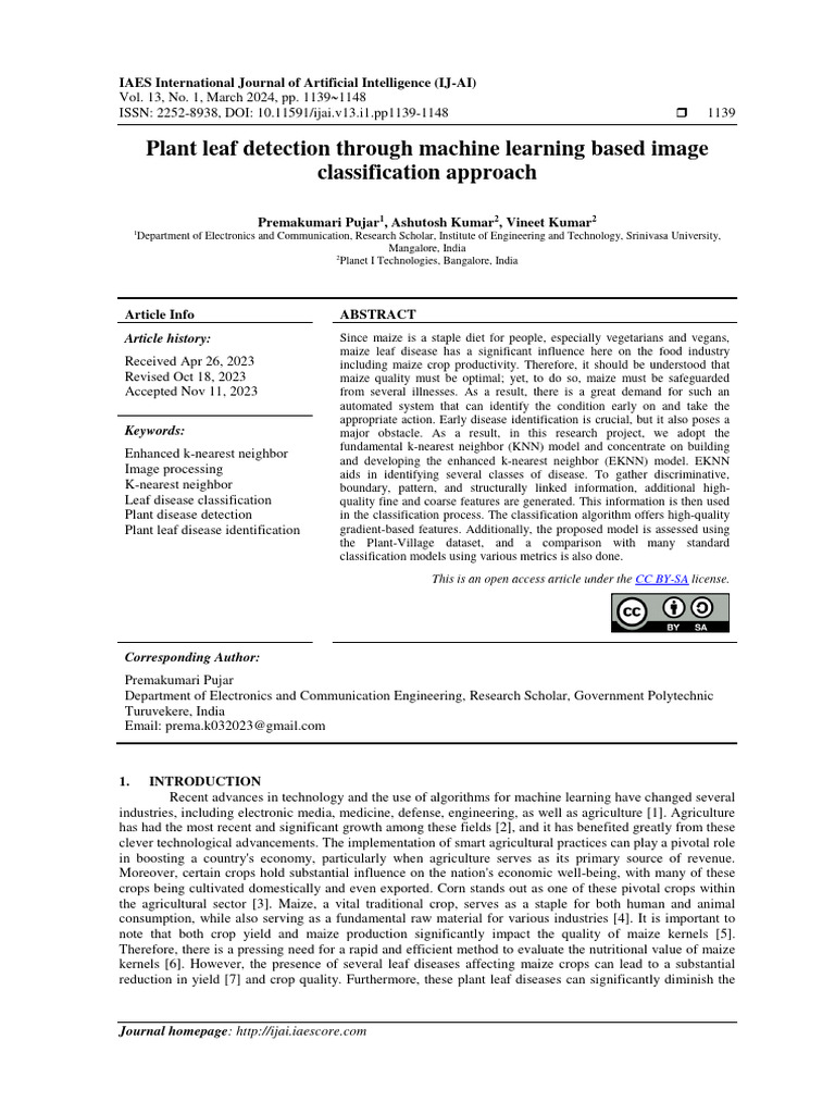 Plant Leaf Detection | PDF