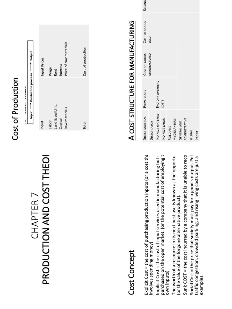 Chapter Production and Cost Theory | PDF