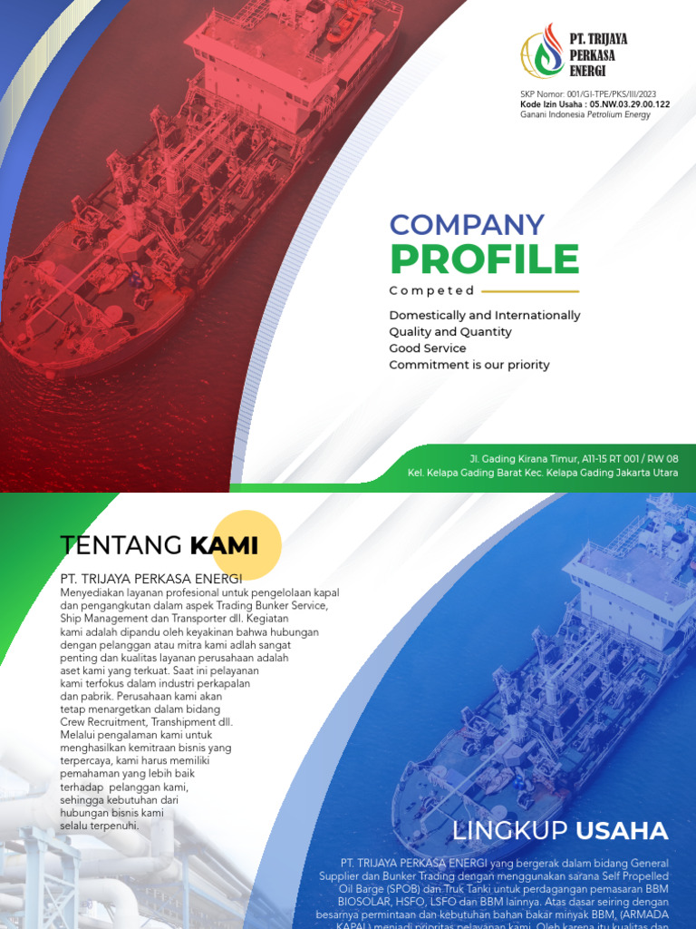 Compro Trijaya Perkasa Energi#Press-1 | PDF | Pengelolaan Keuangan & Uang