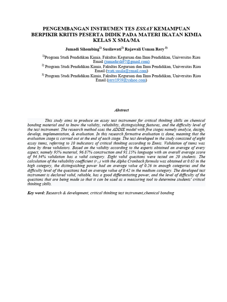 8419 22349 1 SP | PDF | Cronbach's Alpha | Psychometrics