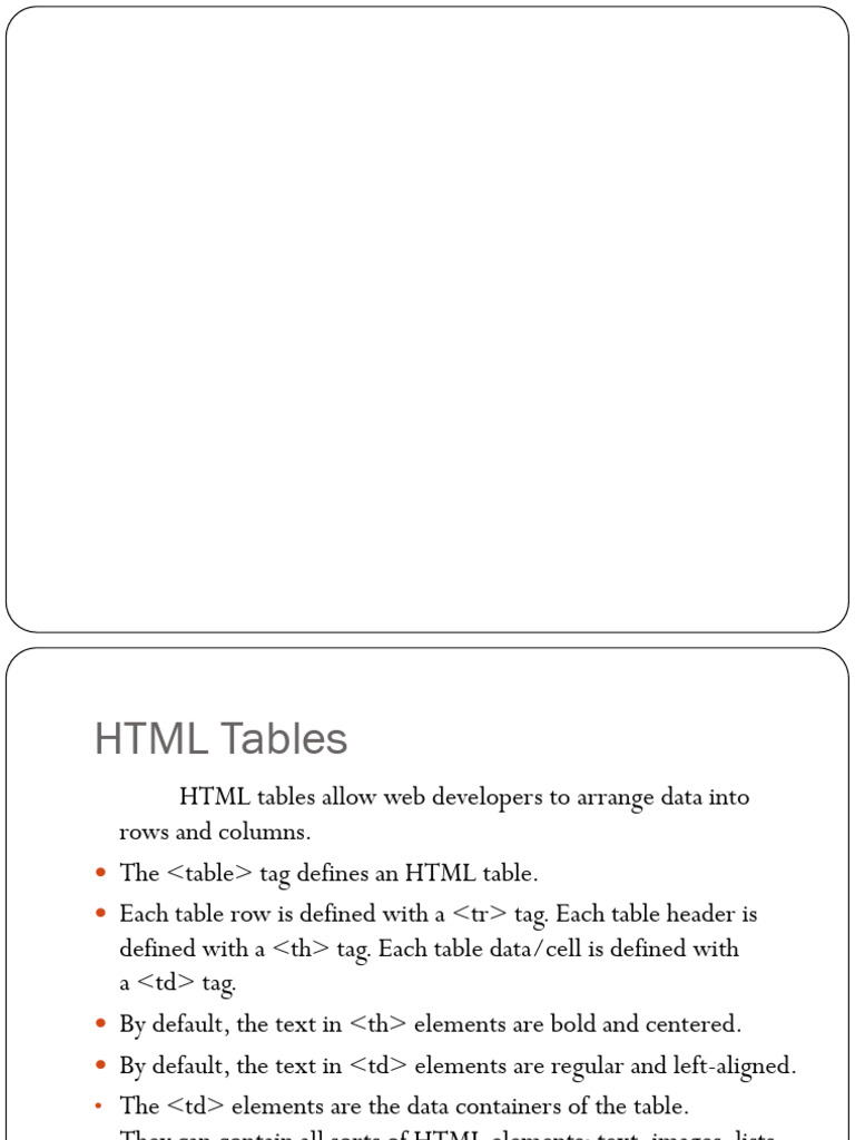 Html Table 1 Pdf Html Element Html