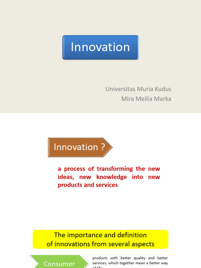 Inovasi Produk | PDF | Innovation | Marketing
