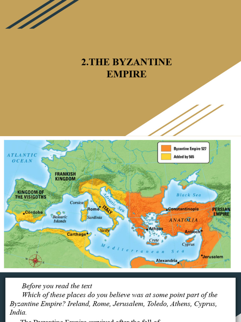 Geografía. 2.THE BYZANTINE EMPIRE. | PDF