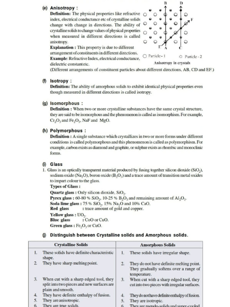 Solid State Crystalline Solid Type | PDF