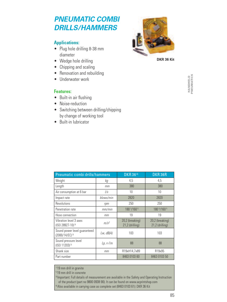 CTD Rock Drills | PDF | Drill | Drilling
