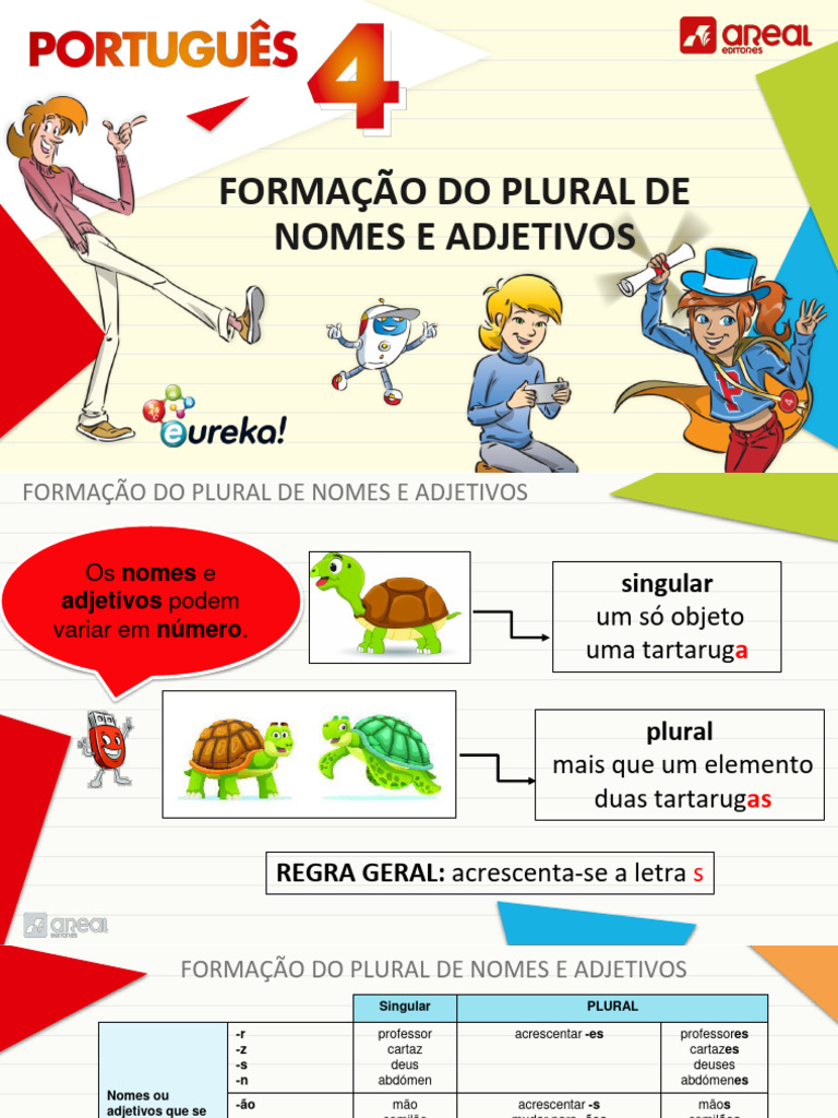 Ae Ekp4 Plural Nomes Adjetivos | PDF | Plural | Gramática