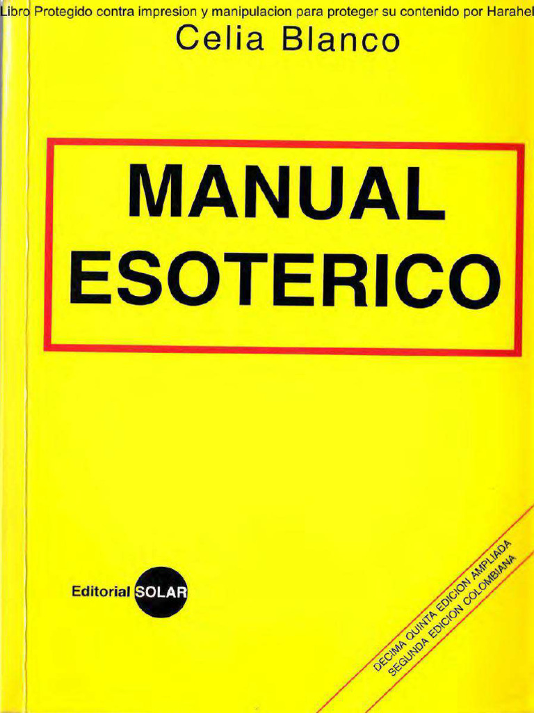 Manual Esoterico Celia Blanco | PDF