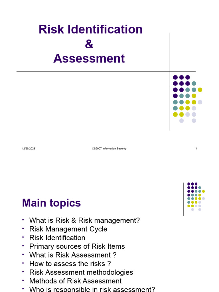 2 Risk Management - A Security Analysis | PDF