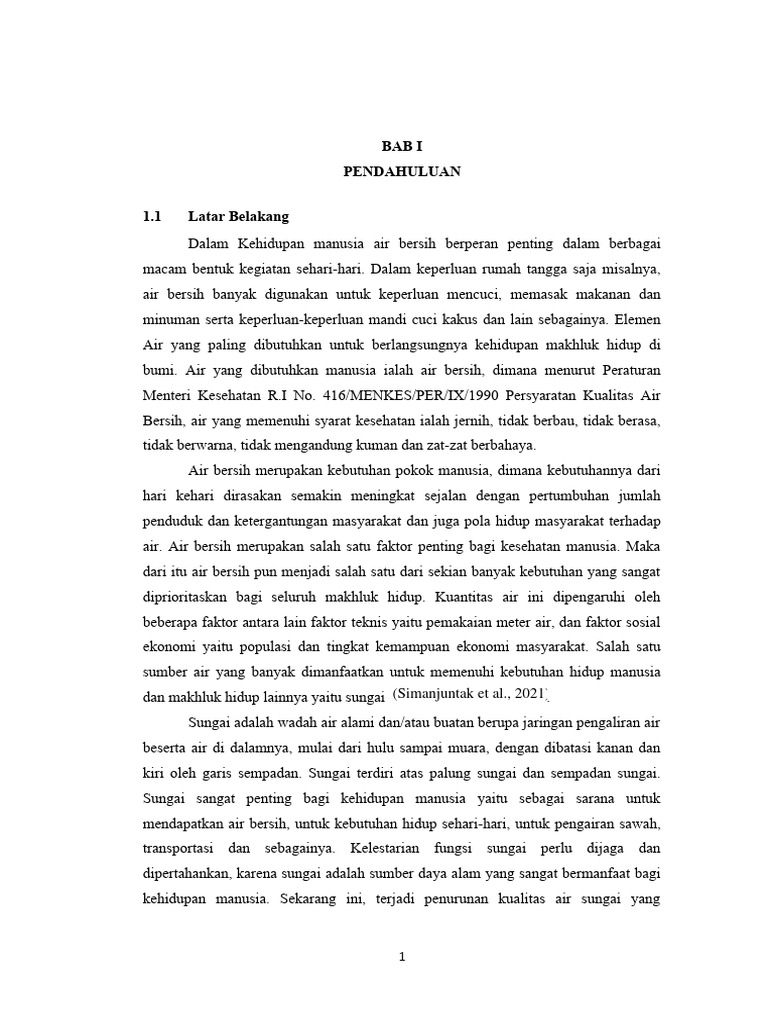 Laporan Uji Kualitas Air-1 | PDF