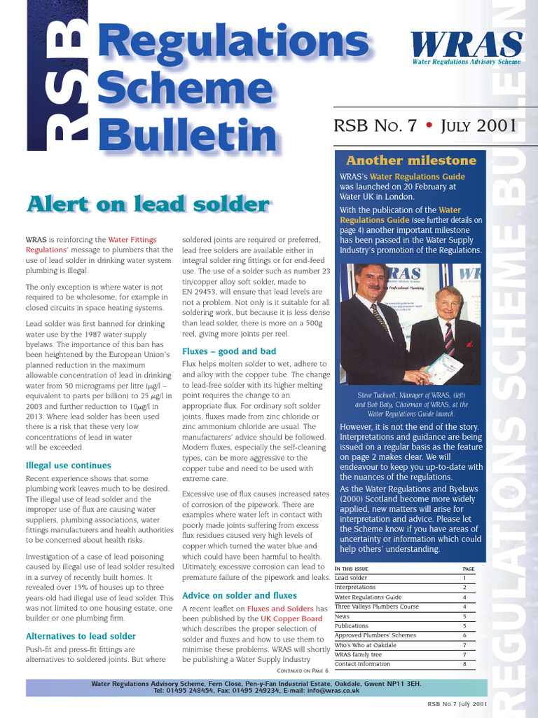 RSB No7 | PDF | Solder | Tap (Valve)