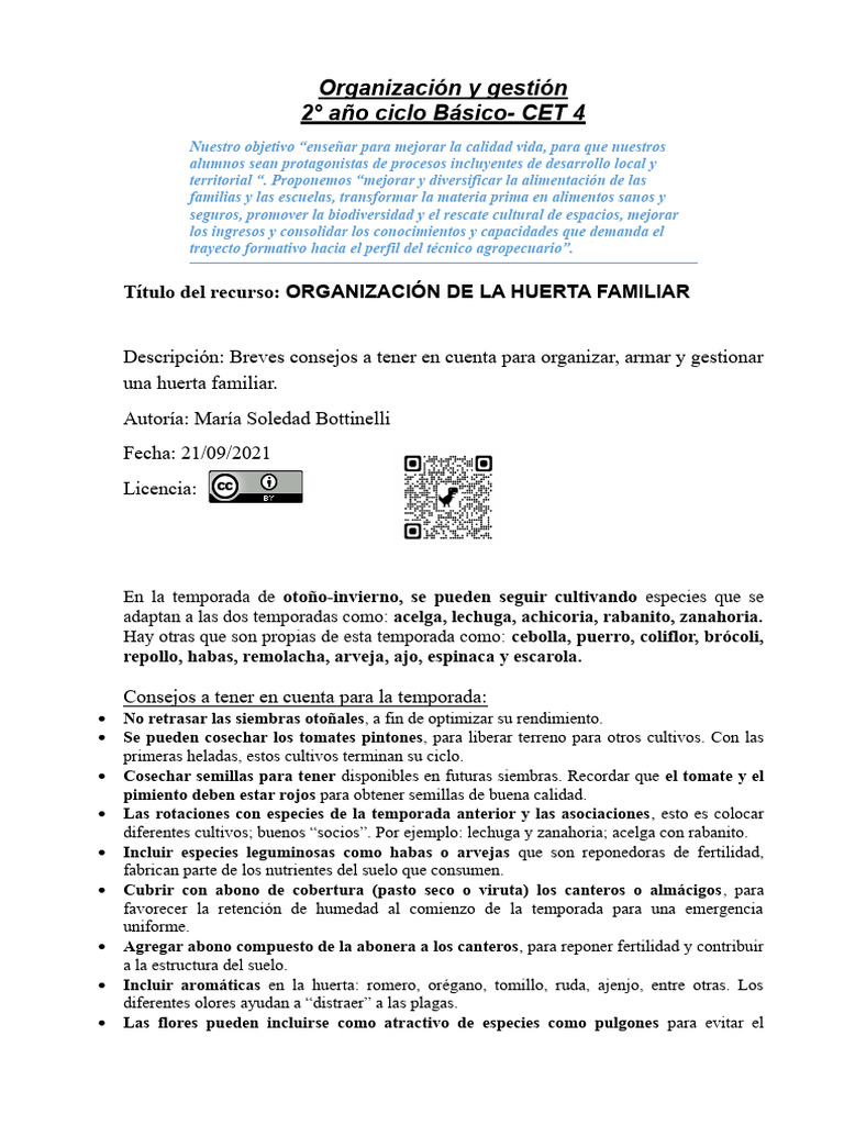 TP 1 - Eje 2 - Bottinelli 2021 | PDF | Agua | Plantas