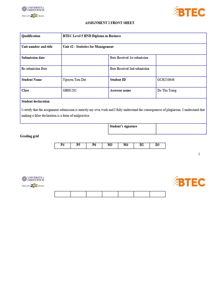 Assignment 570 Final - NTĐ | PDF | Business | Finance & Money Management