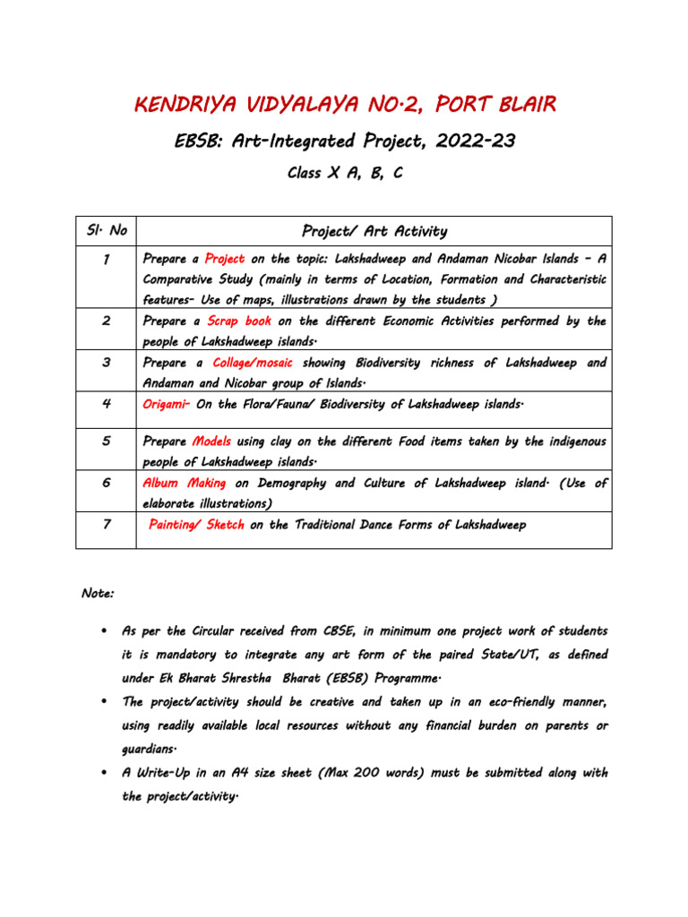 Class X - Art Integrated Activity For Social Science | PDF