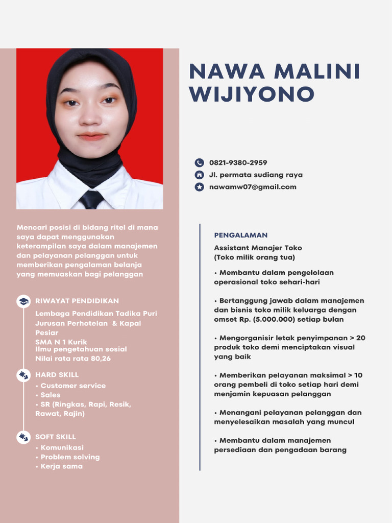 CV - Nawa Malini | PDF