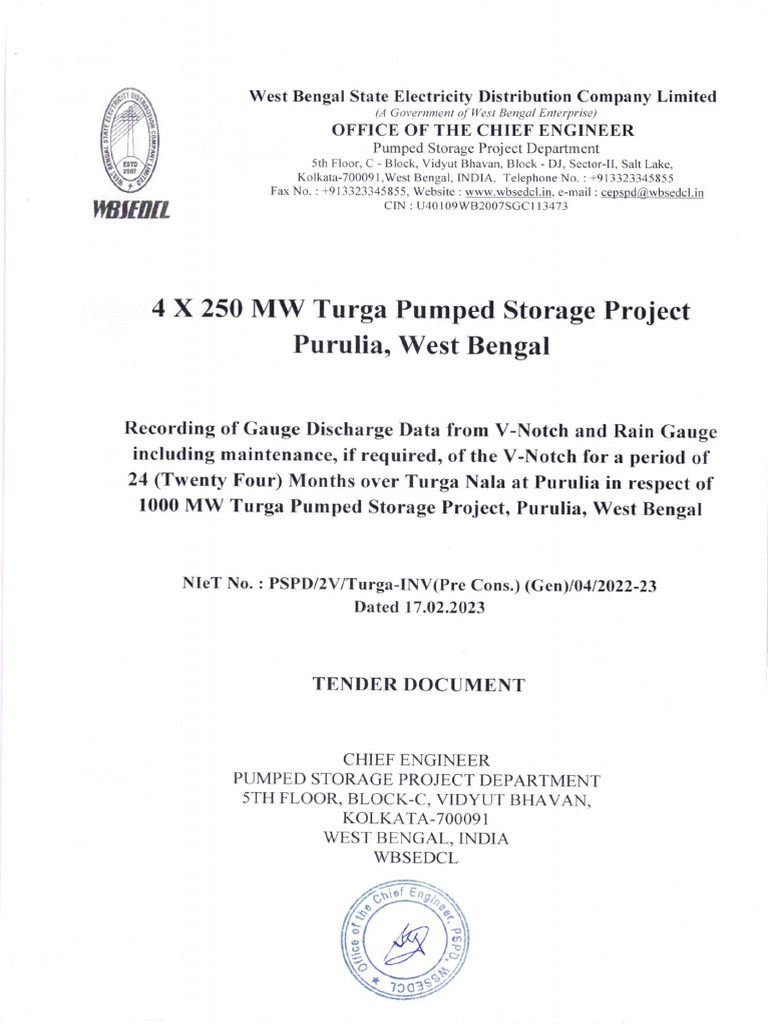 Turga Pumped Storage Project Tender | PDF | Online Banking | Banks ...
