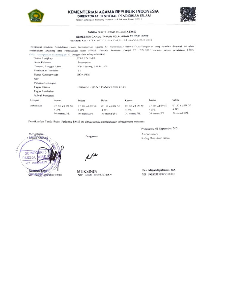 BA EMIS Dwi Untari | PDF