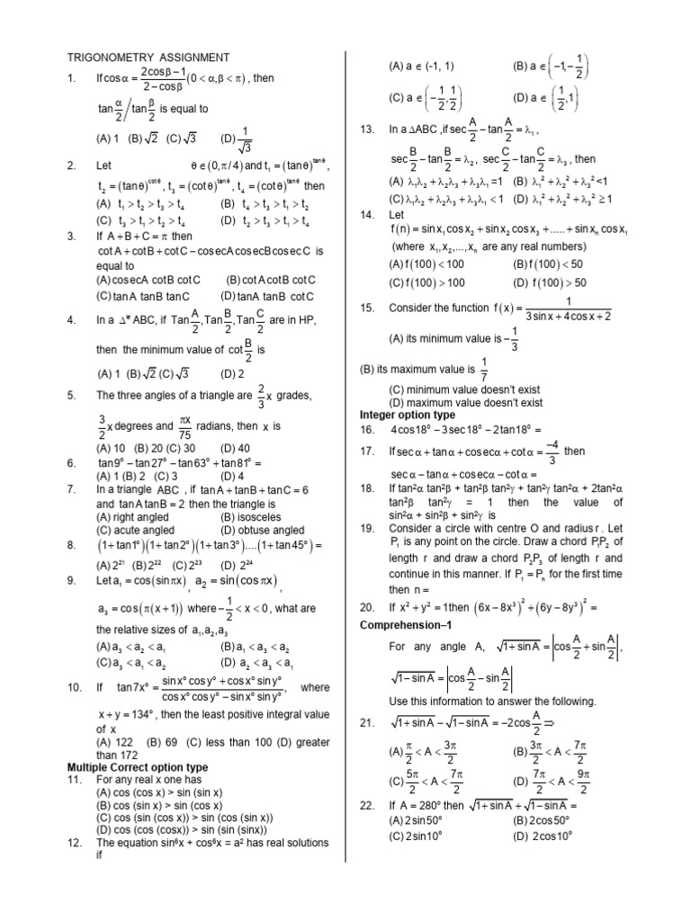 Trigonometry 1 | PDF | Euclidean Geometry | Functions And Mappings