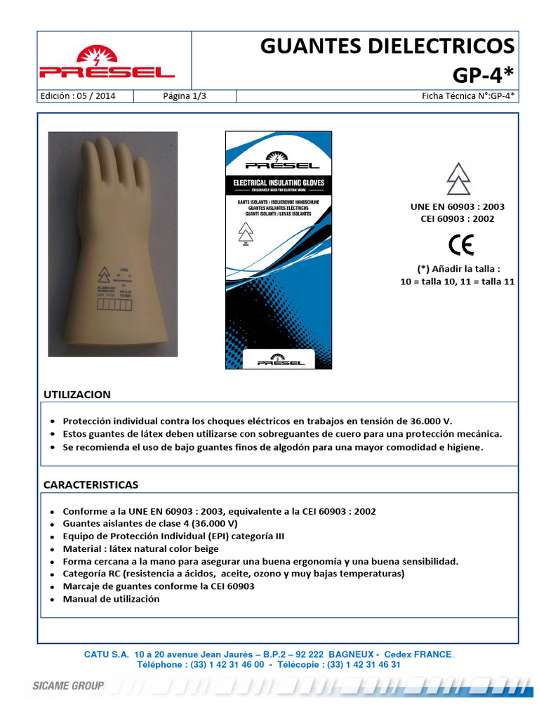 Presel Guante Clase 4 | PDF | Sector secundario de la economía | Materiales