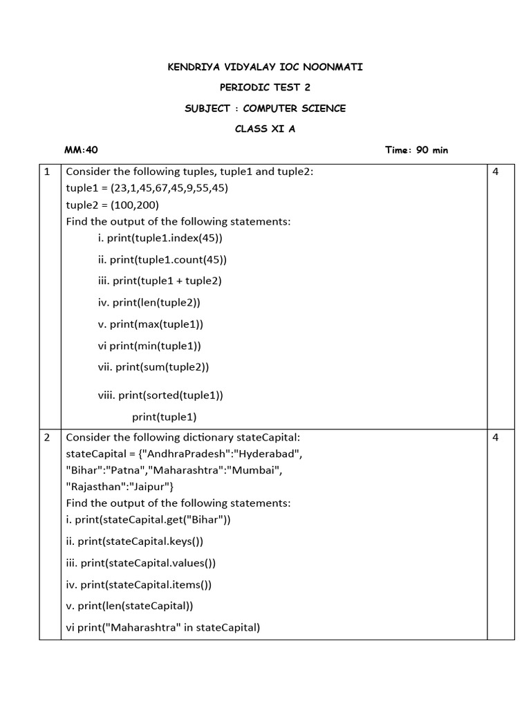 Class Xi A Cs 2022 Pt2 | PDF | Computer Engineering | Software Engineering Class Xi A Cs 2022 Pt2 | PDF | Computer Engineering | Software Engineering