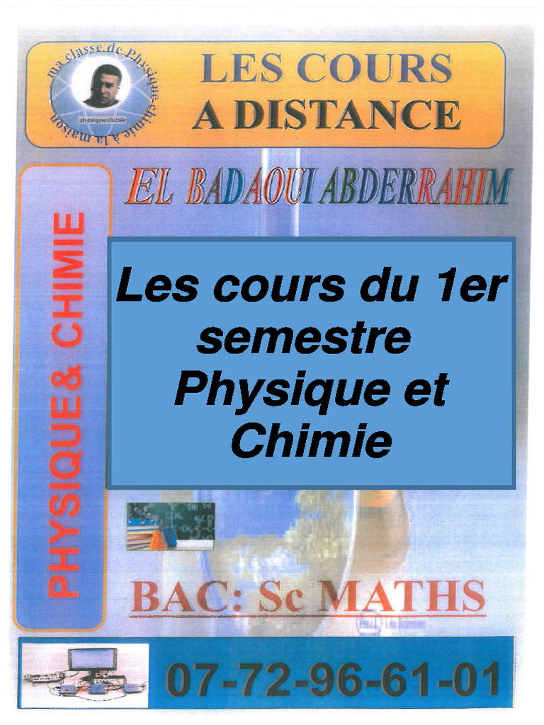 Cours Physique et Chimie 1er Semestre | PDF | Technologie et ingénierie
